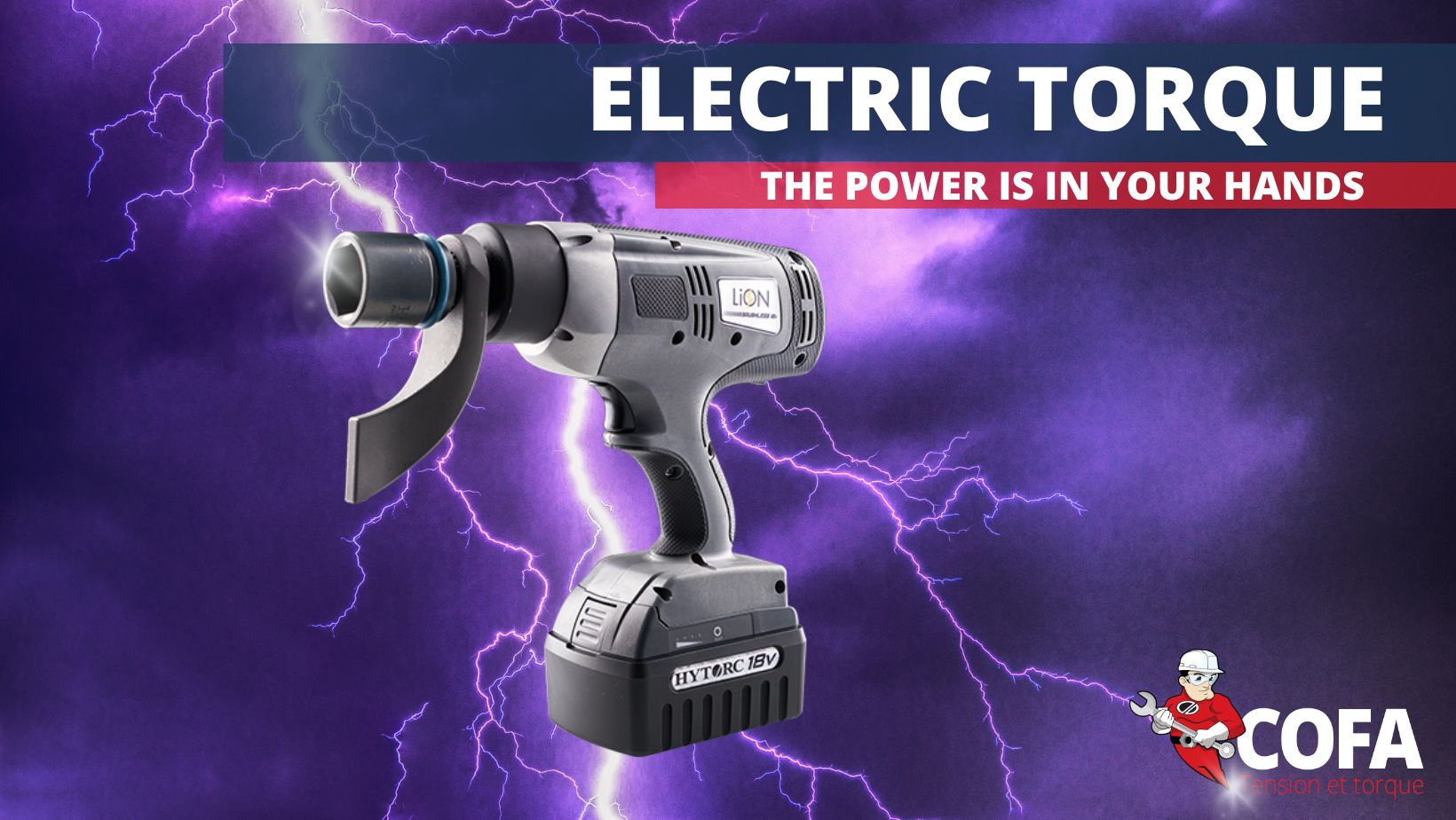 TORQUE ELECTRIQUE HYTORC LION GUN - COFA : Tension, Torque & Boulonnage